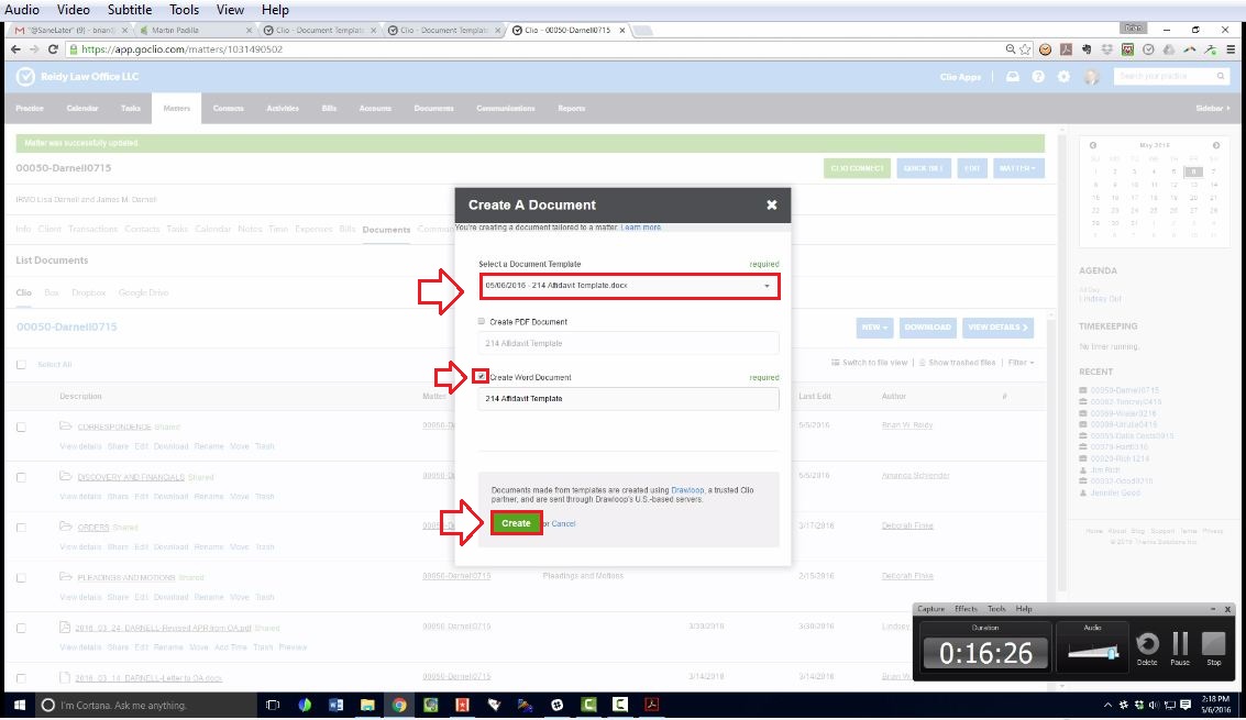 0030 MS Templates into Clio | Process Street