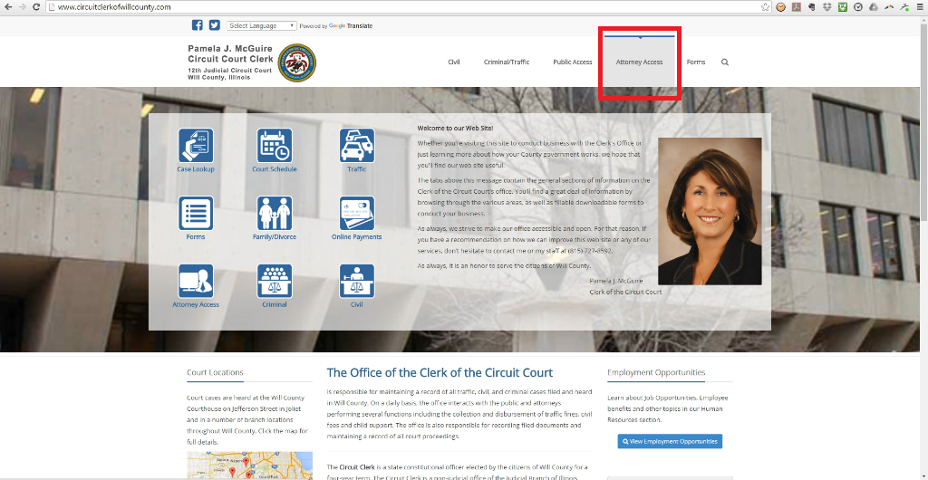 Will County Court Website | Process Street