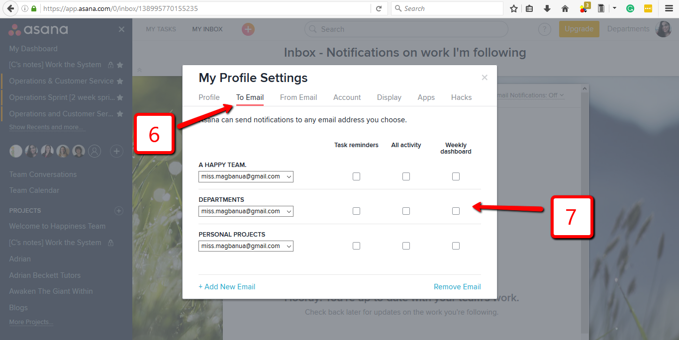 Asana Notifications | Process Street
