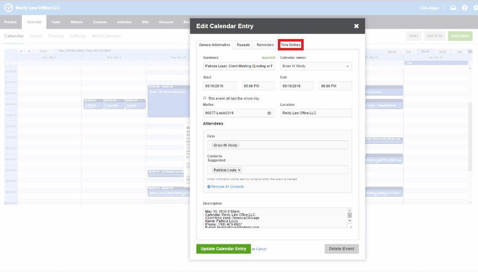 Time Entry into Clio | Process Street