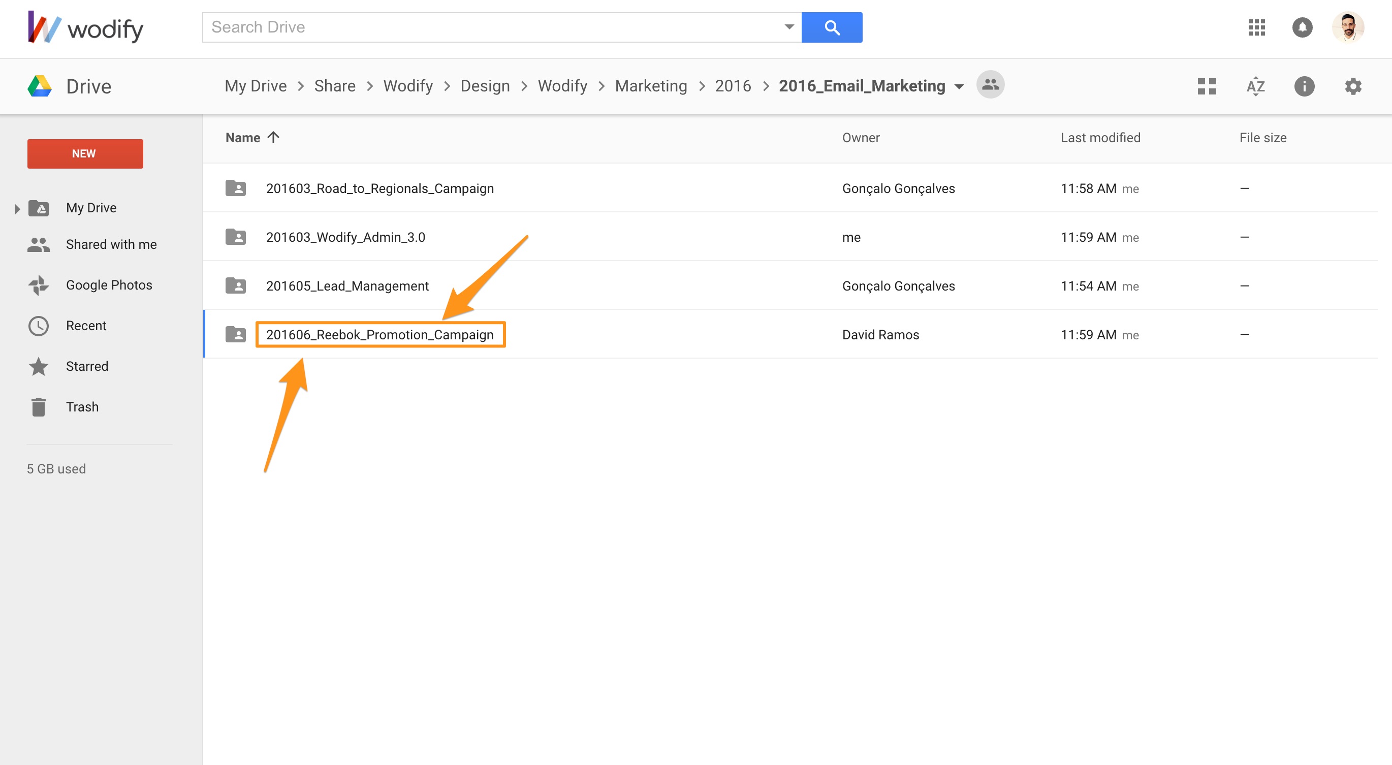 Creating a Project Folder in /Design | Process Street