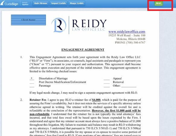 Cudasign.com (Obtaining Client Digital Signature) | Process Street