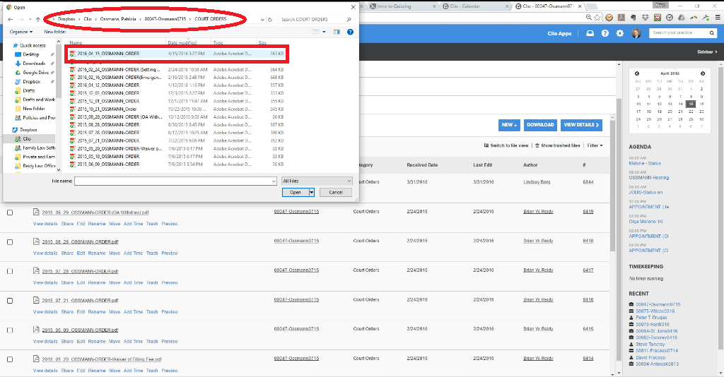 Adding items into Clio after Court Appearance | Process Street